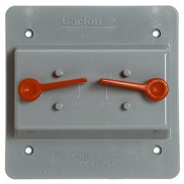 Double Toggle Switch Box Cover, PVC, 2-Gang - Serving Alabama - Oxford ...