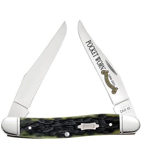 Case Muskrat Pocket Worn Olive Green Bone Peach Seed Jig - Serving ...