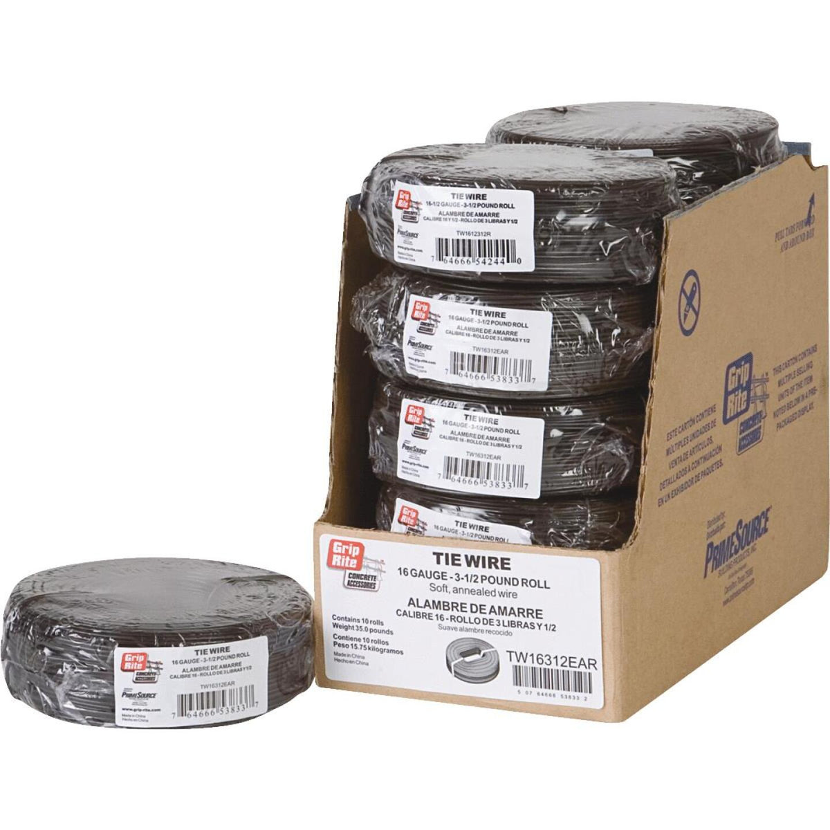 Grip-Rite 16 Ga. 3.5 Lb. Wire Rebar Tiewire (Retail Pack) - Serving ...