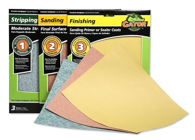 Gator Premium Aluminum Oxide Sanding Sheets - Serving Alabama - Oxford ...