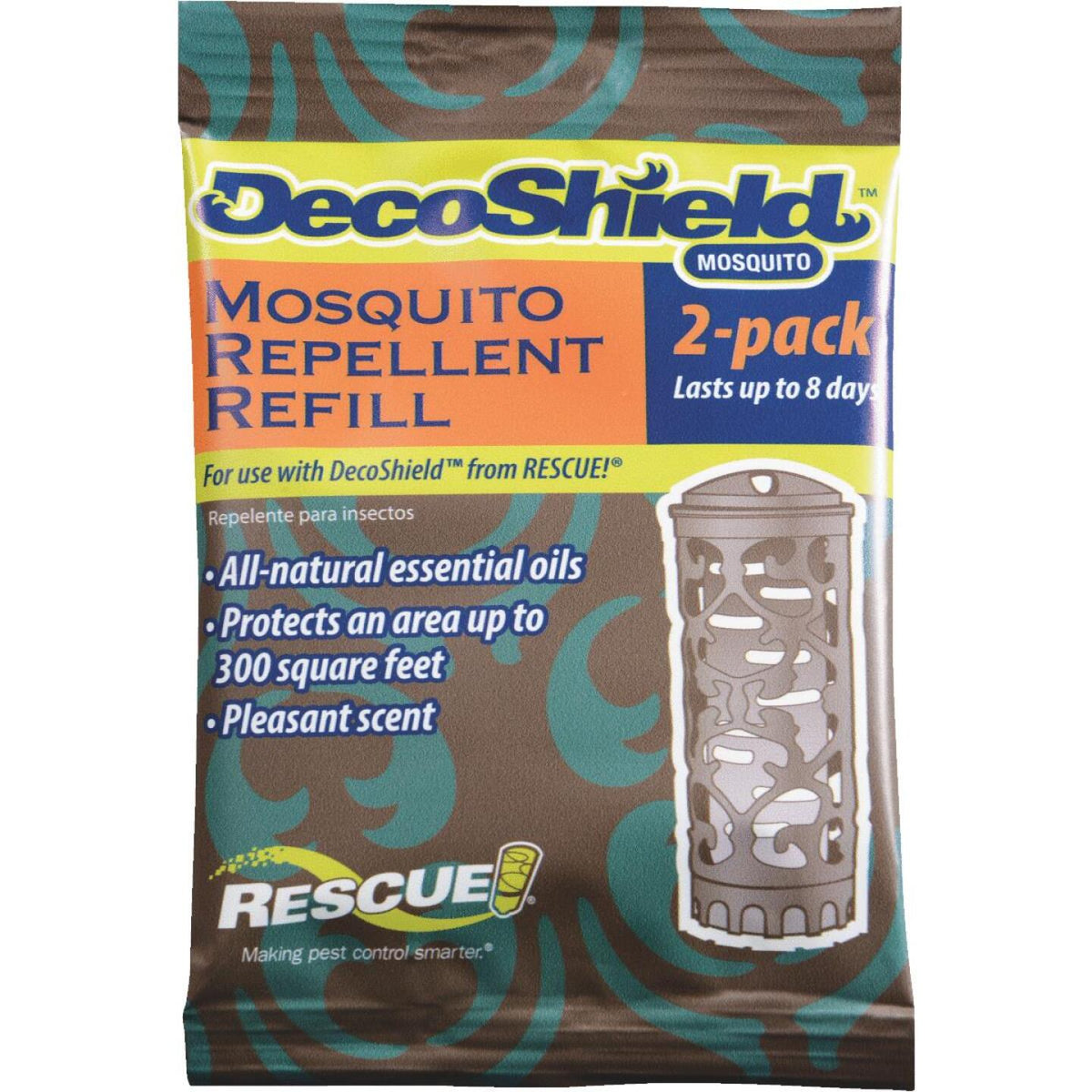 Rescue DecoShield 4-Day Mosquito Repellent Refill (2-Pack) - Serving ...