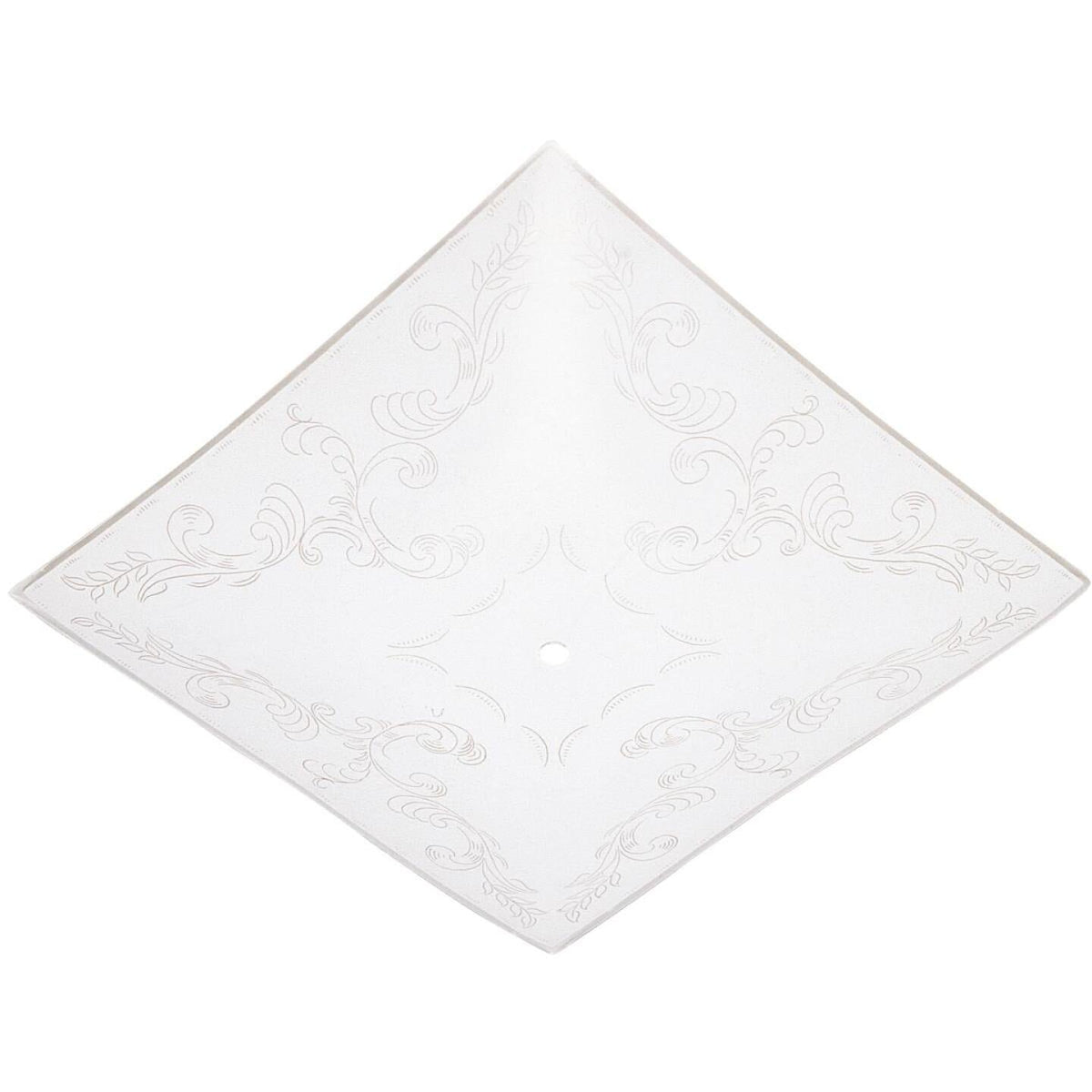 Westinghouse 14 In. White Square Floral Design Ceiling Diffuser ...