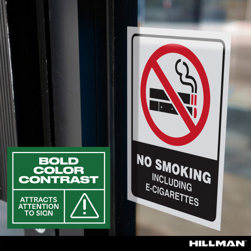 Hillman No Smoking or E-Cigs Sign with Symbol - Serving Alabama ...