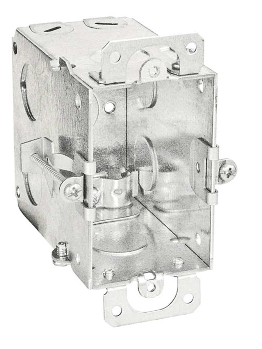 Southwire 3" X 2" Cut In Switch Box, 2-1/2" Deep - Gangable, W/ Romex ...