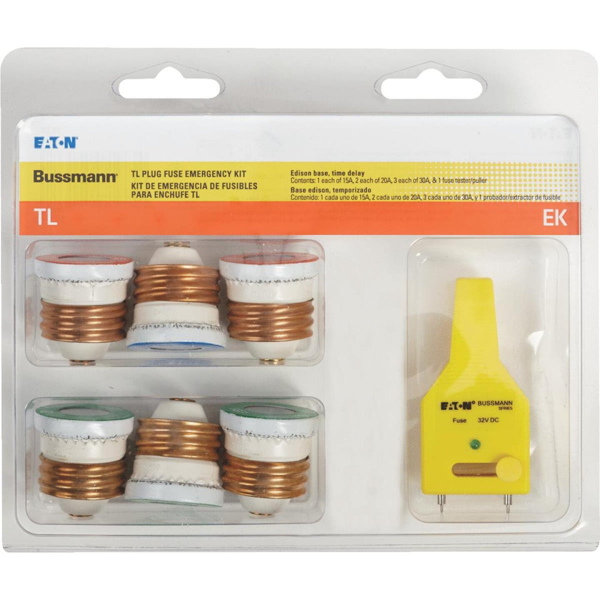 Bussmann 15A to 30A 125V TL Plug Emergency Fuse Kit - Serving Alabama ...